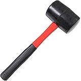 15lb Heavy Duty Paving Maul - Rubber Head Mallet/Hammer, Hardwood Shaft ...