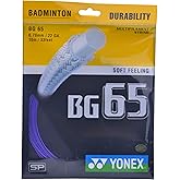 Buy Yonex BG 65 Titanium Badminton Strings, 0.70mm (Black) Online at ...