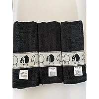 Riggs 100% Cotton 3 Pack Polly The Sheep Design Kitchen Hand Tea Towels ...