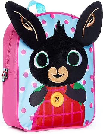 Bing Bunny 3D Plush Backpack Girls Nursery School Pre School Rucksack ...