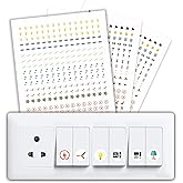 ROUSRIE Switch ID Sticker Clear Vinyl Labels for Home Office Electric ...