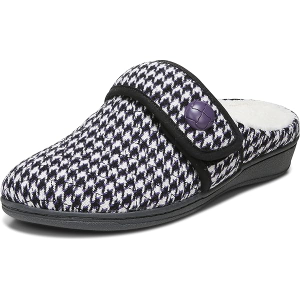 Vionic Women's Indulge Carlin Flannel Mule Slipper-, 58% OFF
