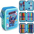 Disney Stitch 3 Tier Large Pencil Case Multi Compartment School ...
