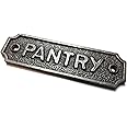 Cast Iron PANTRY sign 120mm x 33mm : Amazon.co.uk: Home & Kitchen