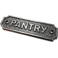 Jones & Grey VINTAGE STYLE CAST IRON DOOR SIGN - PANTRY : Amazon.co.uk ...