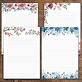 Pack of 40 Sheets A4 Size Designer sheets One Side Line one side plane ...