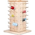 New brothread 93 Spools (DIY) 360° Fully Rotating Wooden Thread Rack ...