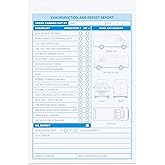 A5 Minibus defect/Check List Book, 2 Part, Duplicate, 50 Sets per Book ...