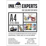 A-SUB Sublimation Paper A4, 210x297mm, 100 Sheets, Compatible with ...