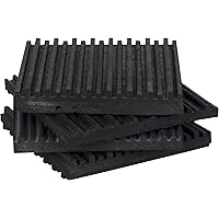 Air Jade 4 Pack Rubber Anti-Vibration Pads, 2 x 2 x 7/8 inches Heavy ...