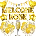 Gold Welcome Home Decorations - 48 Pieces Welcome Home Letter Balloons ...