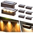 Solpex Solar Lights for Outdoor, 8 Pack Solar Stair Lights, Waterproof ...