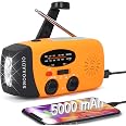 Wind Up Solar Radio, Portable Hand Crank Dynamo AM/FM Emergency Weather ...