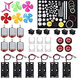 6 Set DC Motor Kit, Mini Electric 1.5-3V 24000RPM Mini Motor with 86 ...