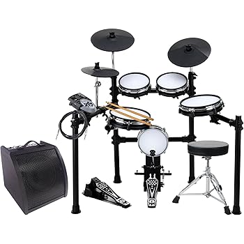 XDrum DD-530 Mesh Heads E-Drum LIVE SET mit Drum-Monitor und Hocker ...