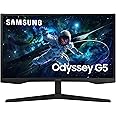 SAMSUNG 27-Inch Odyssey G55C Series QHD 1000R Curved Gaming Monitor ...