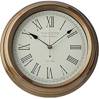 Towcester Clock Works Co. Acctim 26708 Redbourn Wall Clock, Gold, 30 cm ...