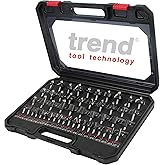 Trend 30 Piece Router Bit Starter Set, 1/4 Inch Shank, Tungsten Carbide ...