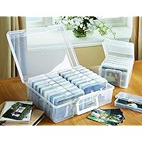 Jumbo Photo Storage Box Set – Photograph Organiser Craft Case, 16 6x4 ...