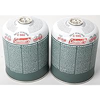 2 x Coleman 500g self sealing gas cartridge butane/propane mix : Amazon ...