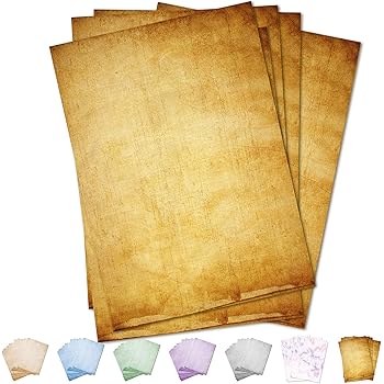 60 sheets writing paper Design Paper Old Look DIN A4 100 g/m² Absofine ...