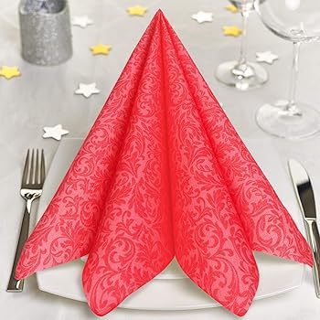 GRUBly Servietten ROT | Stoffähnlich [50 Stück] | Hochwertige rote ...