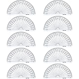 20 Pack Plastic Protractor, 180 Degrees Protractor for Angle ...