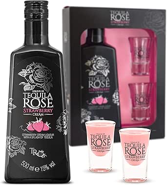 Tequila Rose Gift Set with 2 shot glasses, 50ml: Amazon.de: Bier, Wein ...