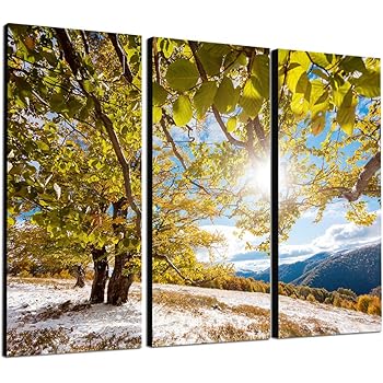 Amazon.de: Texture grau blau braun beige 3x40x90cm dreiteiliges Wandbild auf Leinwand und Keilrahmen