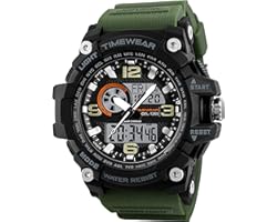 Buy TIMEWEAR Analog Digital Sports Stainless Steel Chain Watch for Men ...