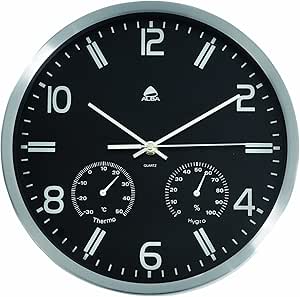 Alba Weather Wall Clock Quartz with Temperature and Hygrometry ...