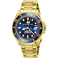 Henry Jay men’s quartz watch, gold plated stainless steel two tone ...