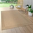 Paco Home Indoor & Outdoor Flat-Weave Rug Sisal Effect Natural Look ...
