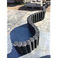 Concrete Kerb Rounded Stone Palisades Graphite/Black Doorstep Grass ...