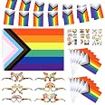 Homgaty Pride Flag, 23 PCS Gay Pride Accessories LGBTQ Buntings, 5ft x ...
