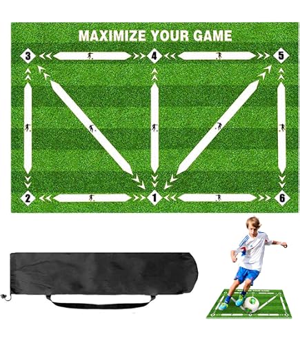 Football Training Mat For Training And Ball Control - 60 X 90 Cm Non ...