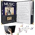 IvyRobes Sheet Music Folder Black, 3 Rings Binder 12.5" x 10" Piano ...