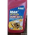 MAK Lubricants 4T Plus API SL 20W-40 Premium 4-Stroke Engine Oil for ...