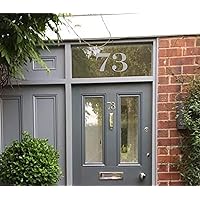 Traditional House Door Number MEDIUM 12CM TALL Fanlight Victorian ...