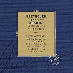 Beethoven: Triple Concerto; Brahms: Double Concerto, Violin Concerto by David Oistrakh, Mstislav ...