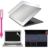 Ramiya 4 in 1 Transparent Laptop Skin Combo Pack - 15.6-inch -with ...