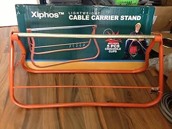 2 x CABLE REEL DRUM SPOOLER ,DE REELING STAND,CARRIER,DISPENSER,SPOOL A ...