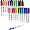 Amazon Basics Permanent Markers, Assorted Colours, 24-Pack : Amazon.co ...