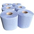 Centrefeed Blue Roll 6 Pack – 50m 2 Ply Paper Tissue Rolls ...