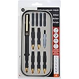 Manuscript Deluxe Six Nib Left Handed Calligraphers Fountain Pen & Ink ...