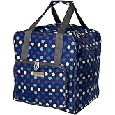 Sewing Online Large Overlocker Bag, Grey Polka Dot | 38 x 36 x 33cm ...