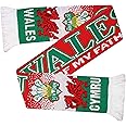 Wales Flag Rugby & Football Fans Scarf (100% Acrylic) : Amazon.co.uk ...