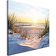 Amazon.de: Revolio 120x80 cm Leinwandbild Wandbilder Wohnzimmer Modern Kunstdruck Design ...