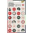 folia 1209 - Advent Calendar Buttons, Numbers from 1 to 24 for ...