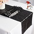 ShinyBeauty Sequins Table Runner Red 12 x 72 Inches, Polyester, black, 12x72Inch : Amazon.co.uk ...